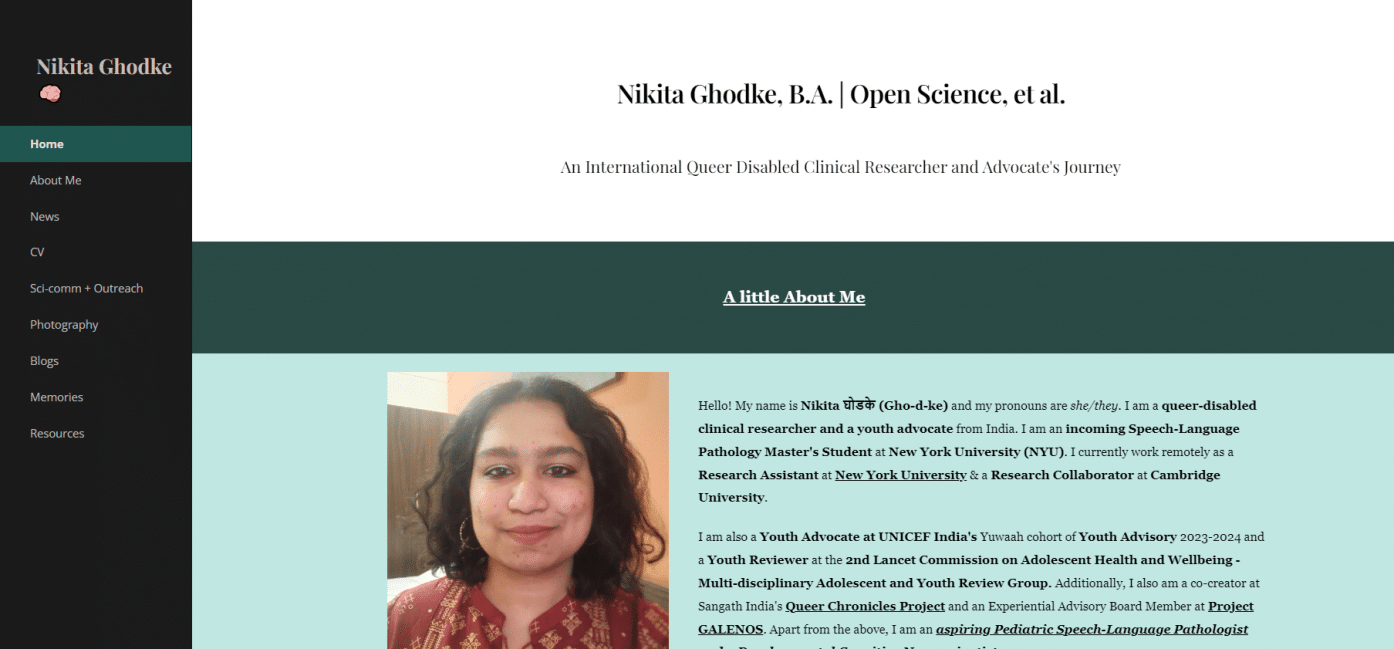 9 great personal academic website examples - Acamedia.uk