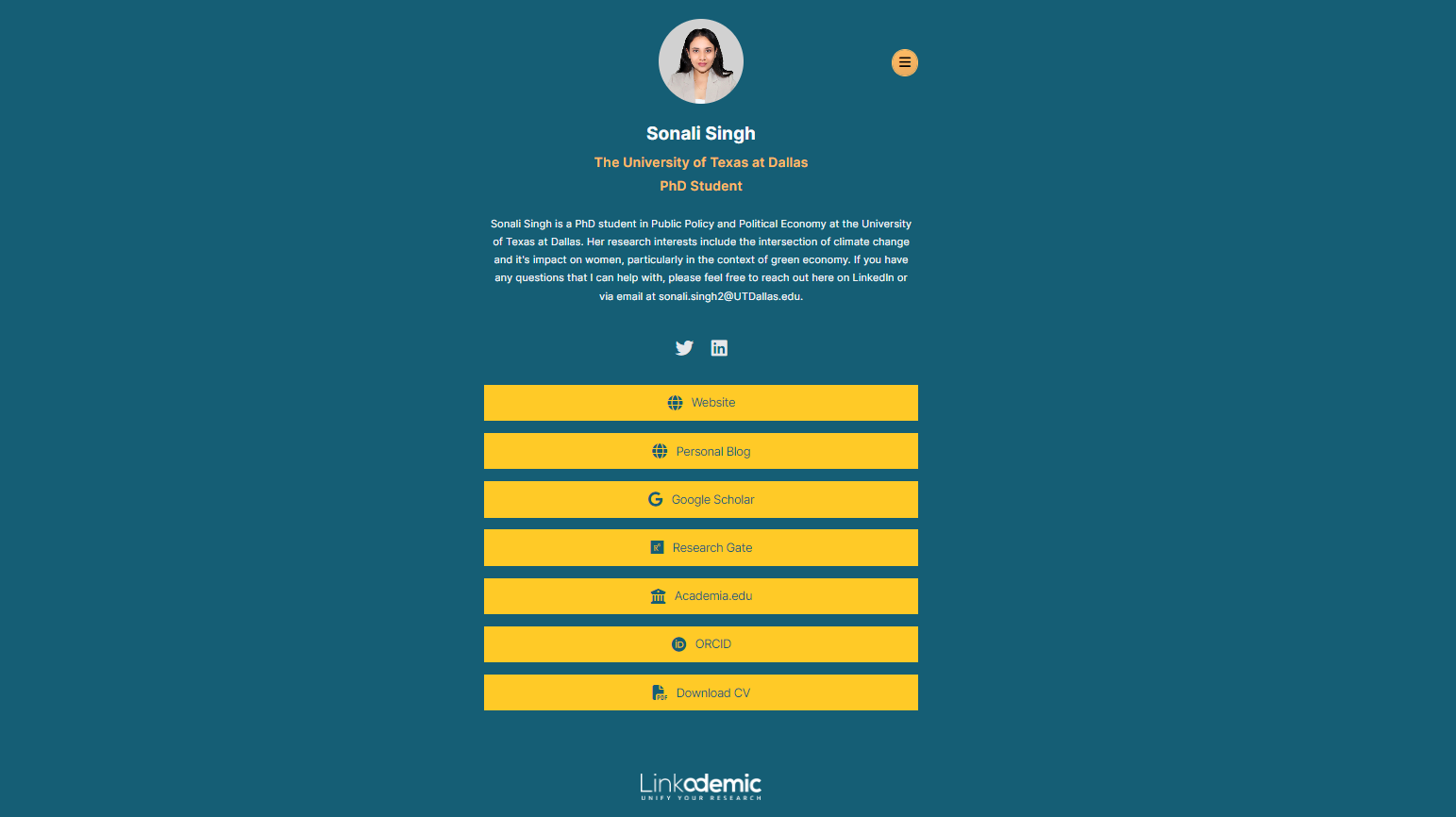 9 great personal academic website examples - Acamedia.uk